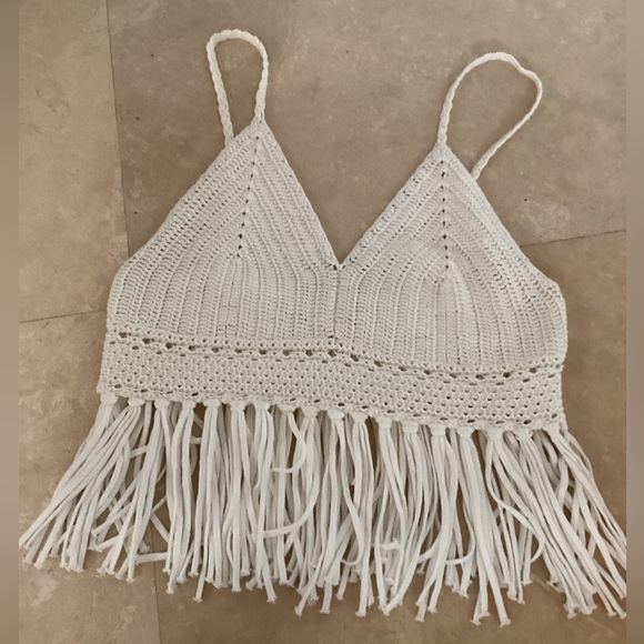 Victoria's Secret | Tops | Nwot Victorias Secret Macrame Tank Top ...